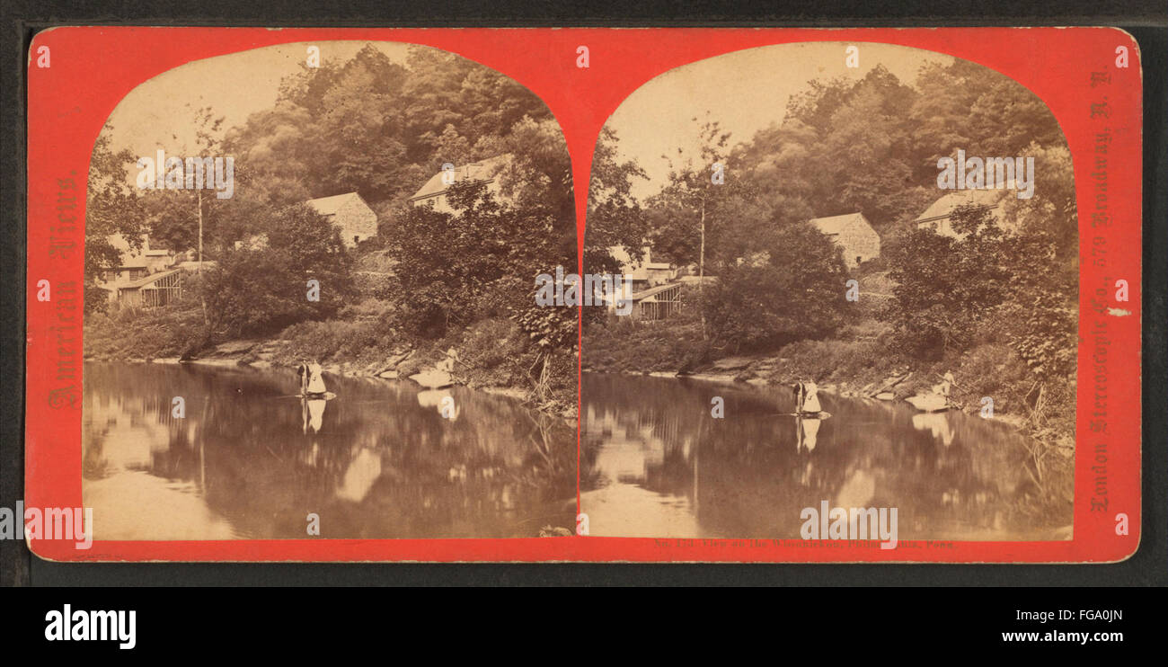 This historical stereoscopic view shows a scenic perspective of the ...