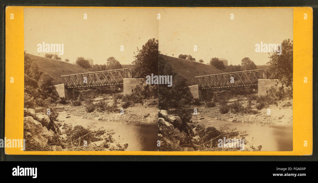 A vintage photograph of the Bridge at Megargee's Mills, captured by ...