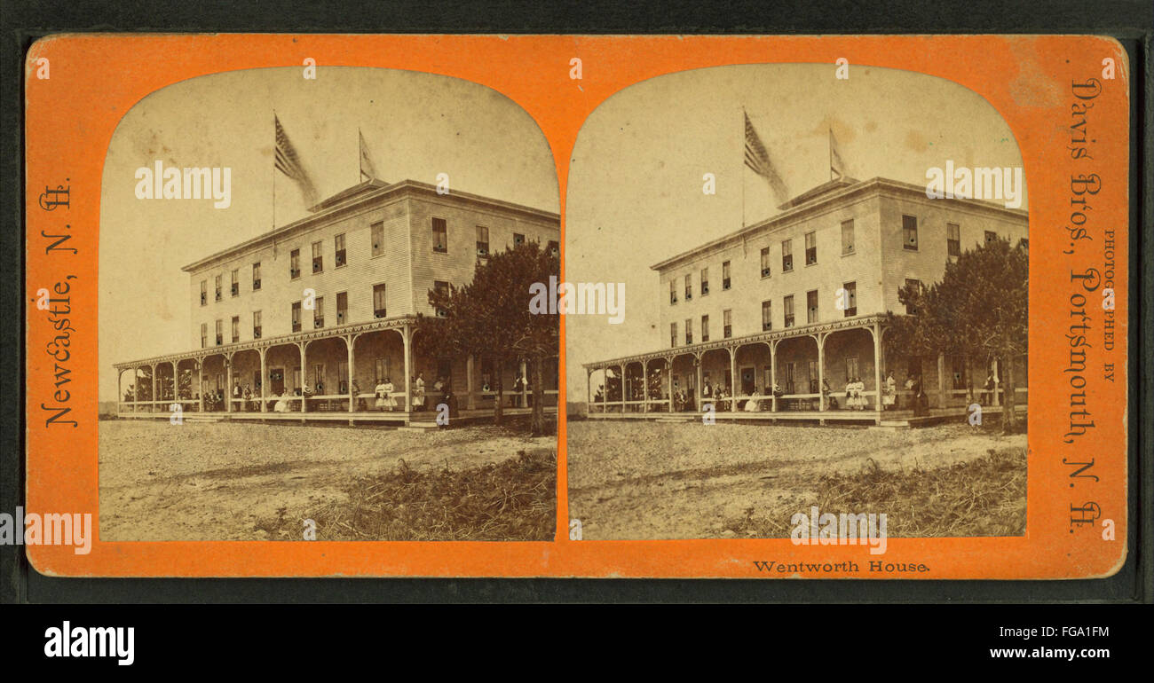 A vintage photograph of Wentworth House, taken by Davis Bros., shows ...