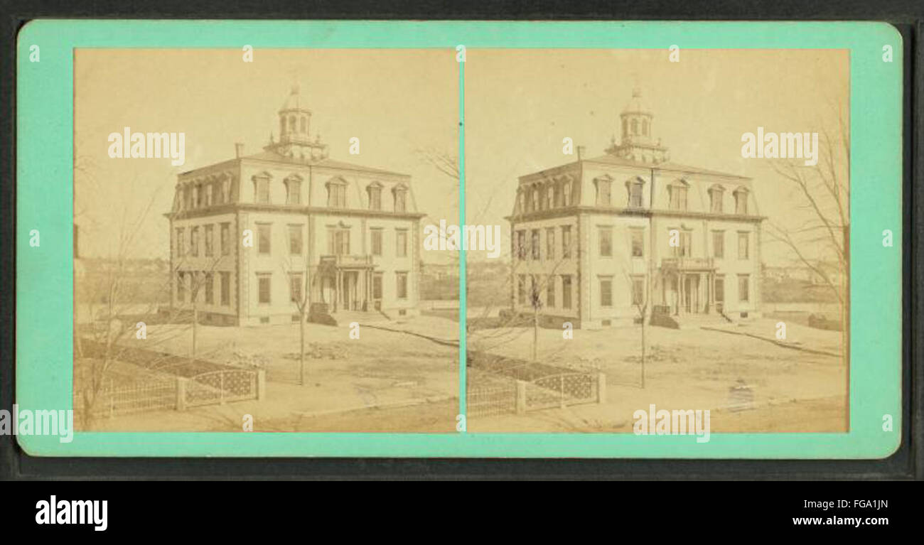 This historical photograph by L. B. Howard captures the Whitman School ...