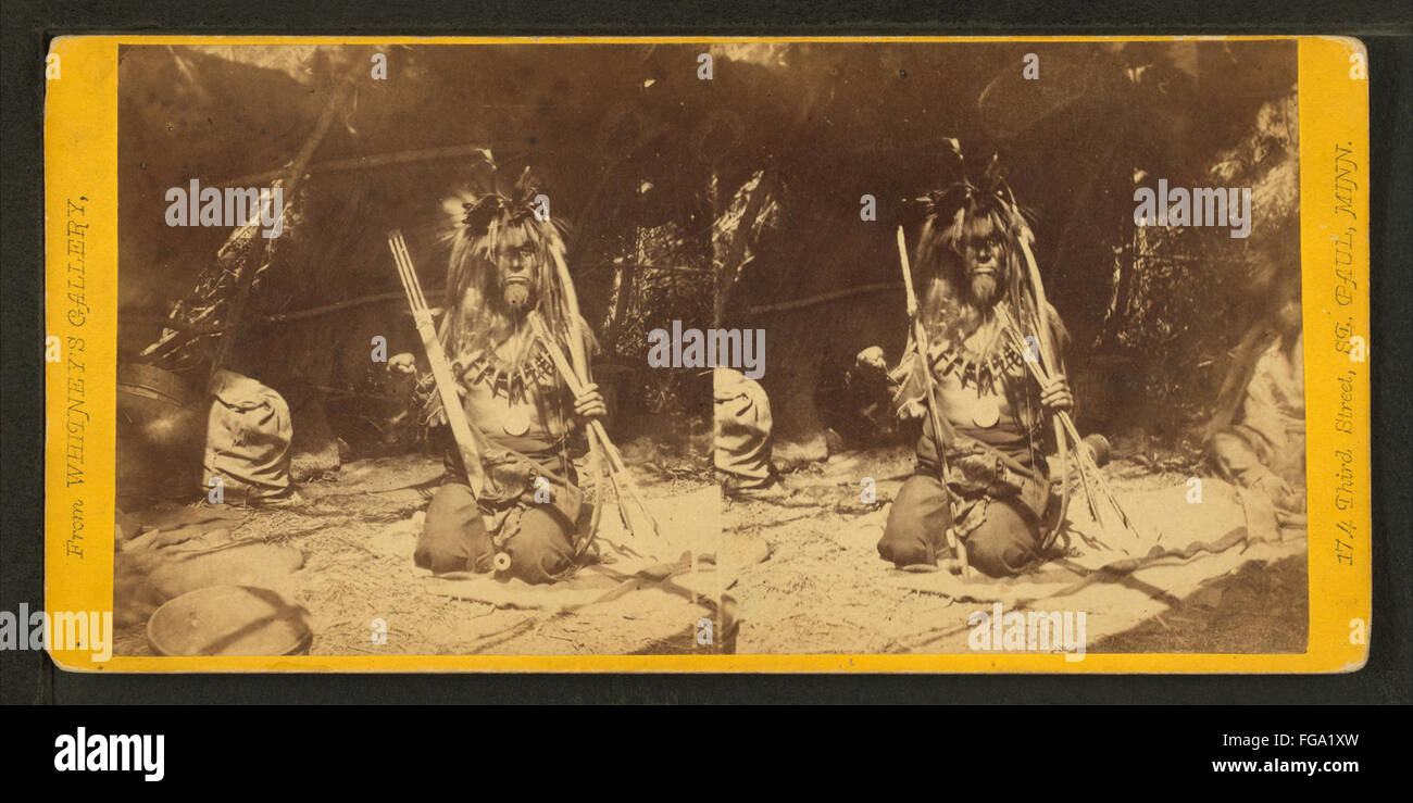 This vintage photograph features Winneshiek, the head chief of the ...