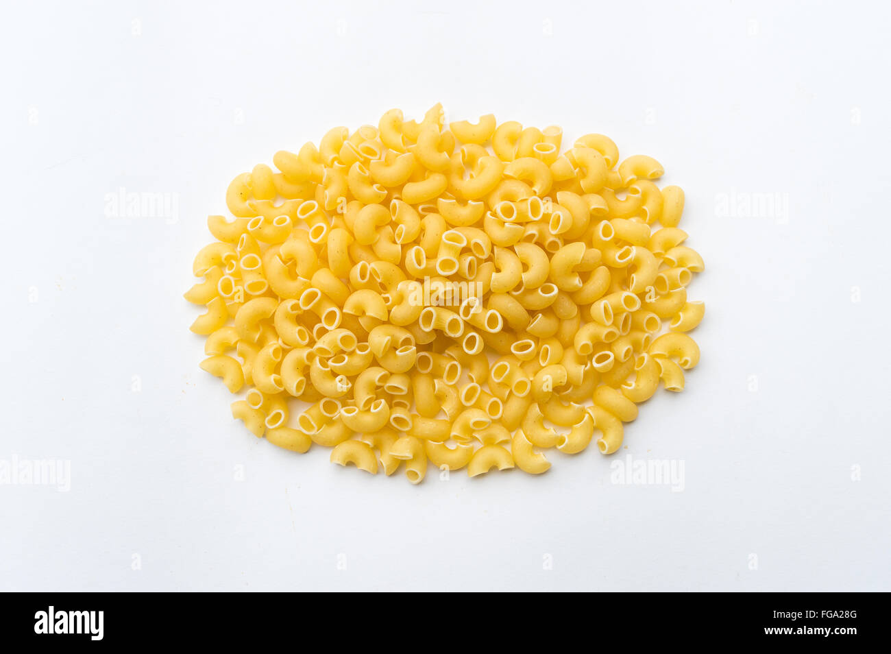 Pasta macaroni elbows isolated on white background Stock Photo - Alamy