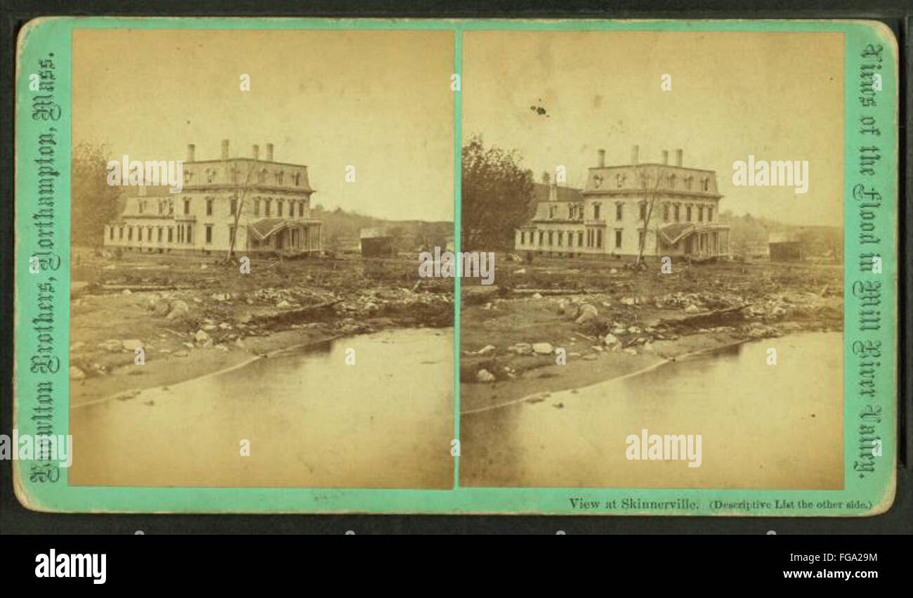 Photograph of William Skinner's house, taken from across the river ...