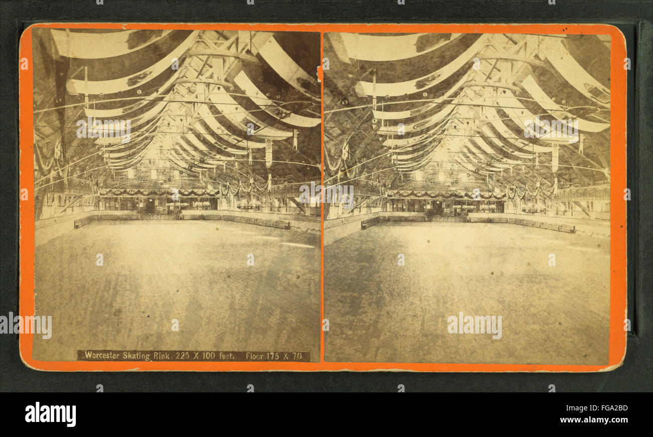 The Worcester Skating Rink, measuring 225 x 100 feet, with a floor size ...