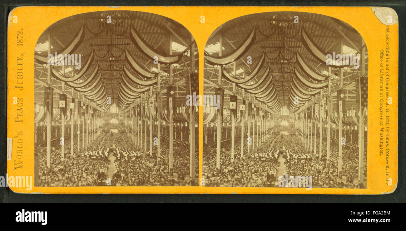 This photograph from the 1872 World's Peace Jubilee captures a historic ...