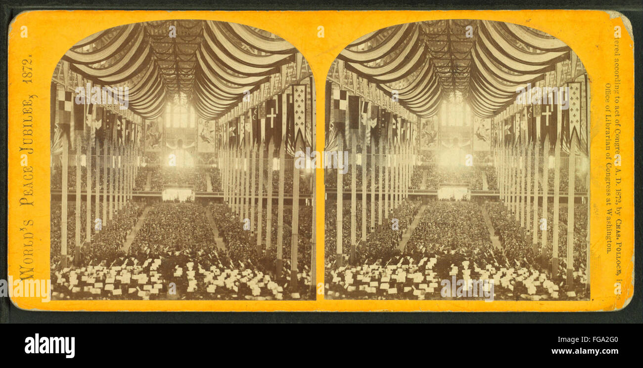 This historical photograph from 1872 captures the World’s Peace Jubilee ...