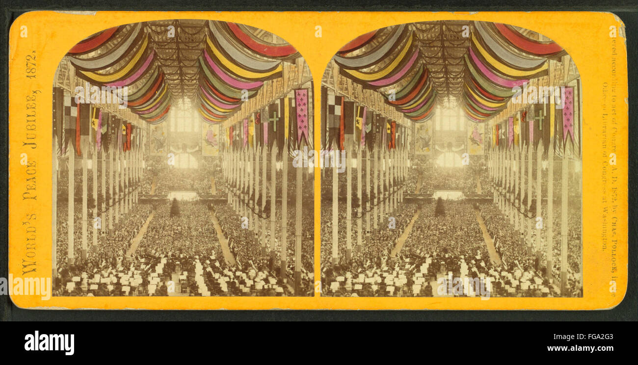This 1872 image by Charles Pollock commemorates the World's Peace ...