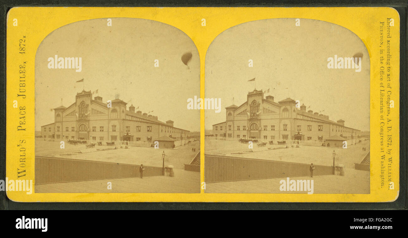 This photograph captures the *World's Peace Jubilee* held in 1872 ...