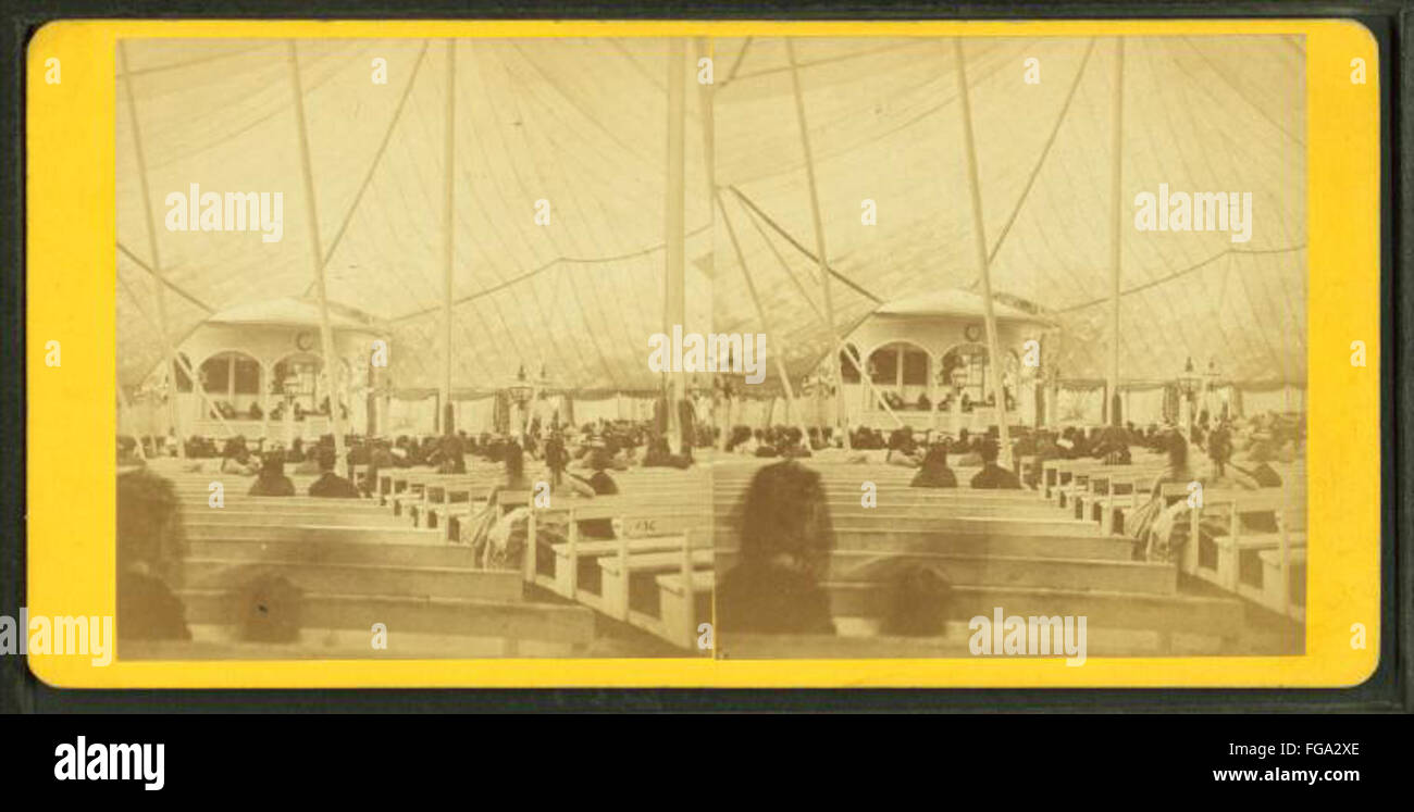 'Camp Tabernacle' by S.F. Adams is a vintage photograph depicting a ...