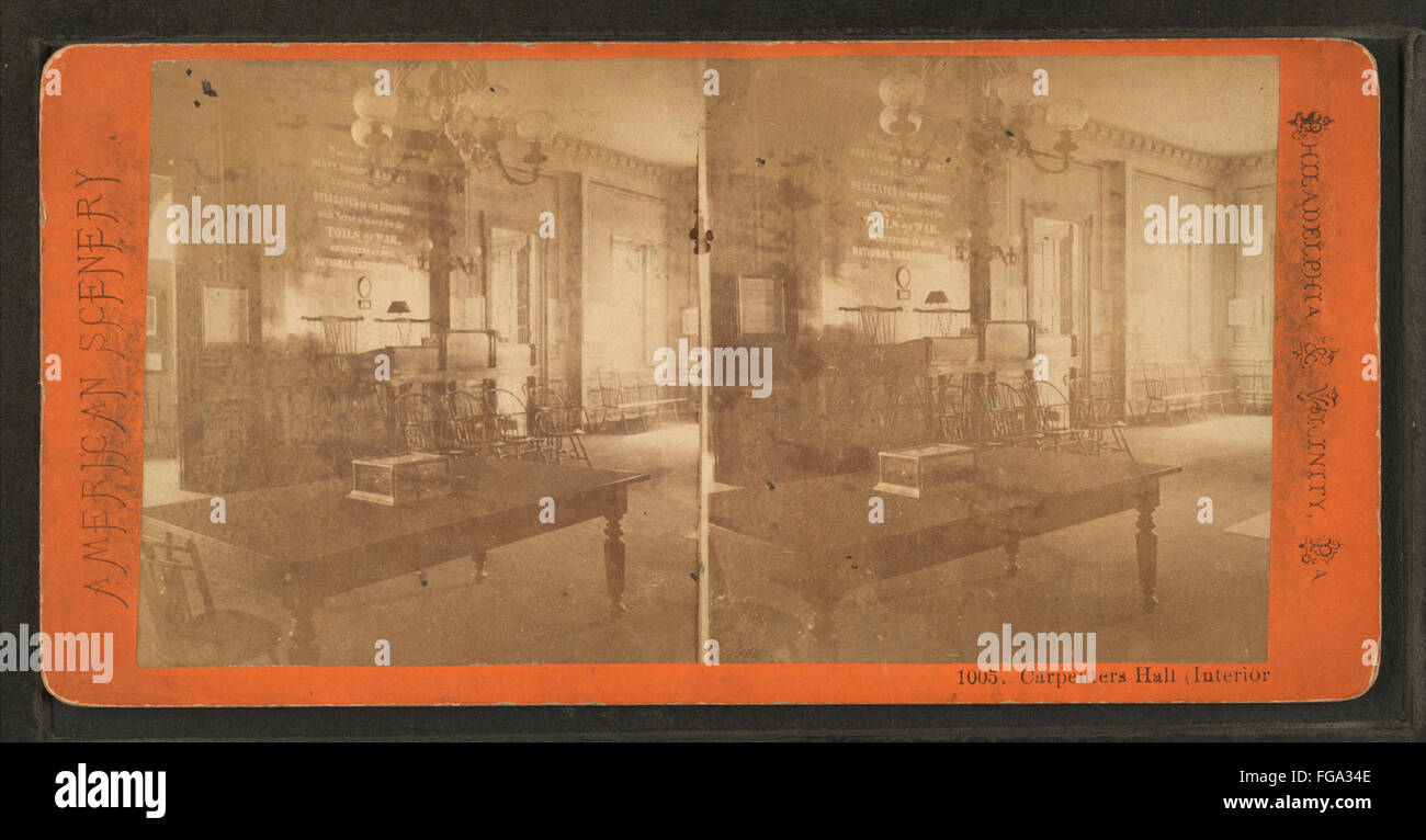 Carpenters' Hall (interior), from Robert N. Dennis collection of ...