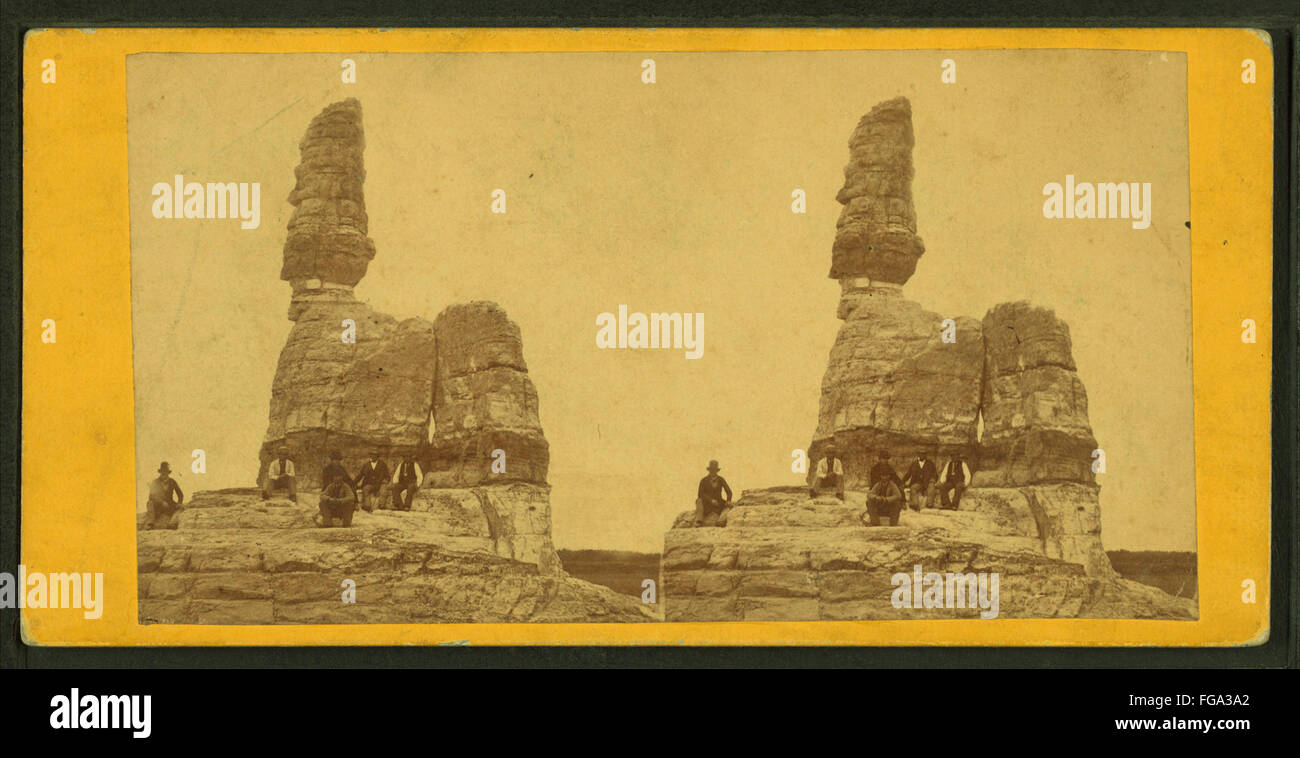 This historical photograph of Castle Rock in Dakota County, Minnesota ...