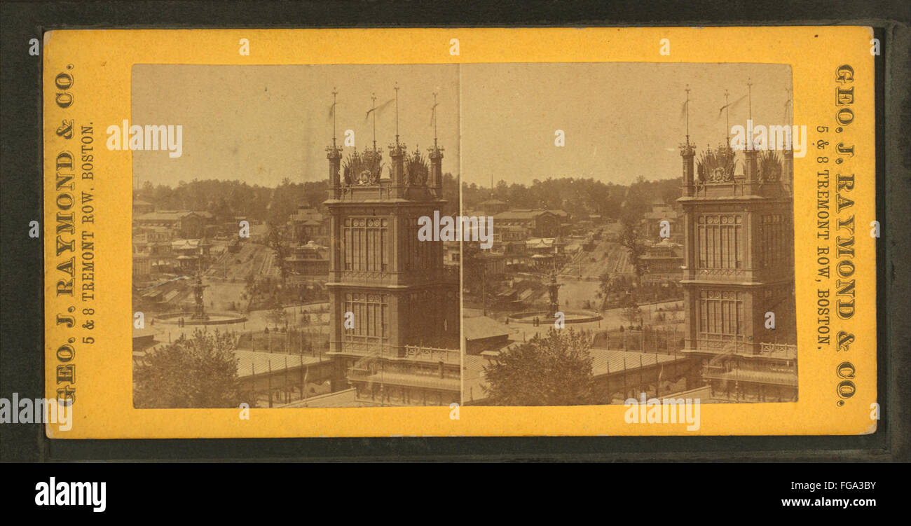 A historic stereoscopic view from the Centennial Exhibition in ...