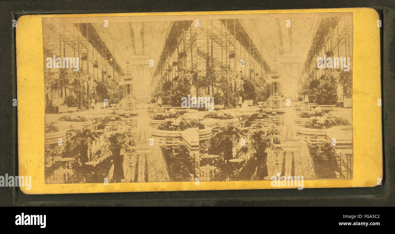 This stereoscopic view from the Centennial Exhibition in Philadelphia ...