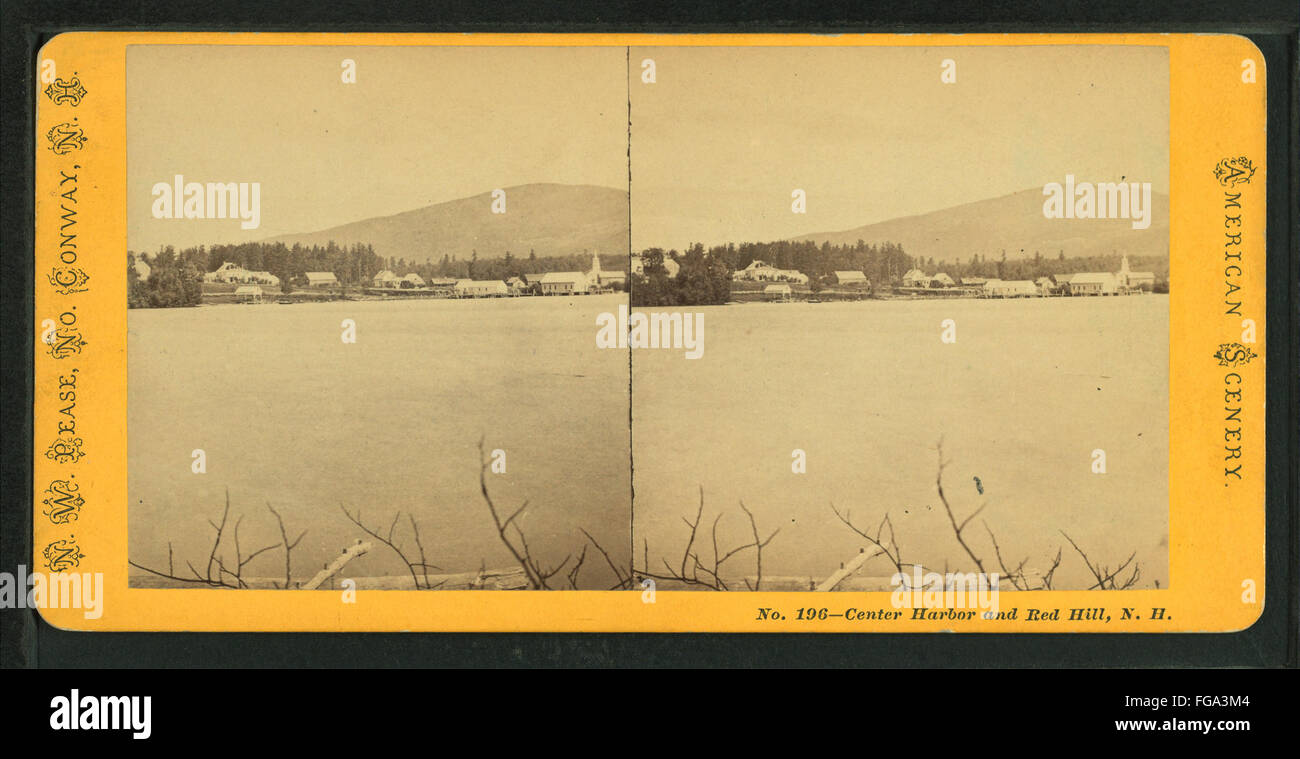 A historical photograph by Nathan W. Pease, capturing the scenic view ...