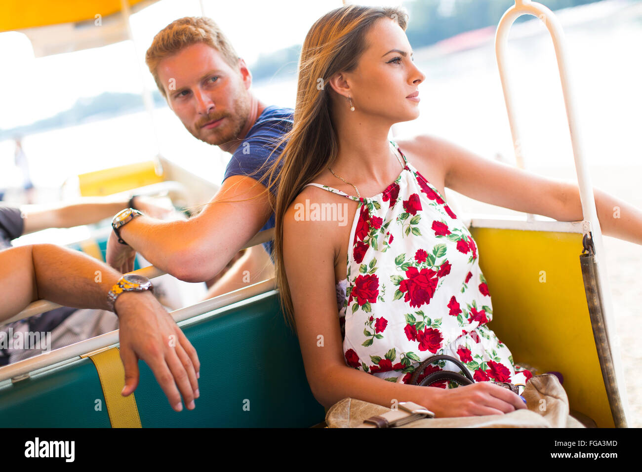 Loving couple outdoor in the summer Stock Photo - Alamy