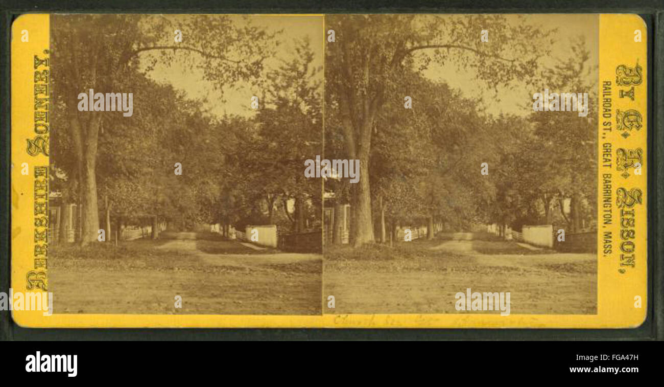 A photograph of Church Street in Great Barrington, taken by G.R ...