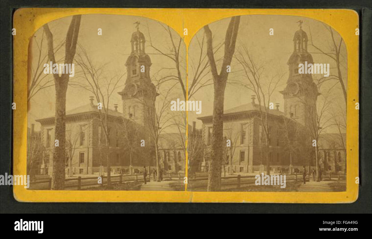 This photograph by J.J. Dyer & Co. captures the City Hall building ...