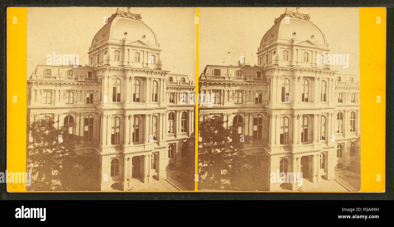 A photograph of City Hall, focusing on its architectural design and ...