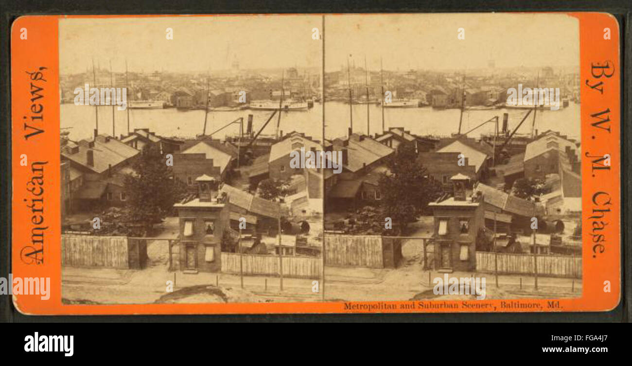 This photograph by William M. Chase shows a panoramic view of Baltimore ...