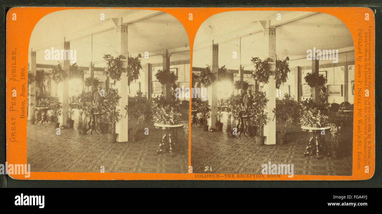 Photograph of the reception room in the Coliseum, captured by John P ...