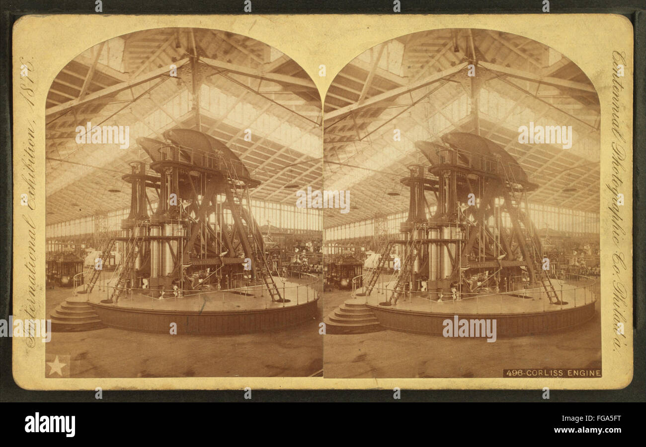 This photograph shows a Corliss engine, captured by Centennial ...