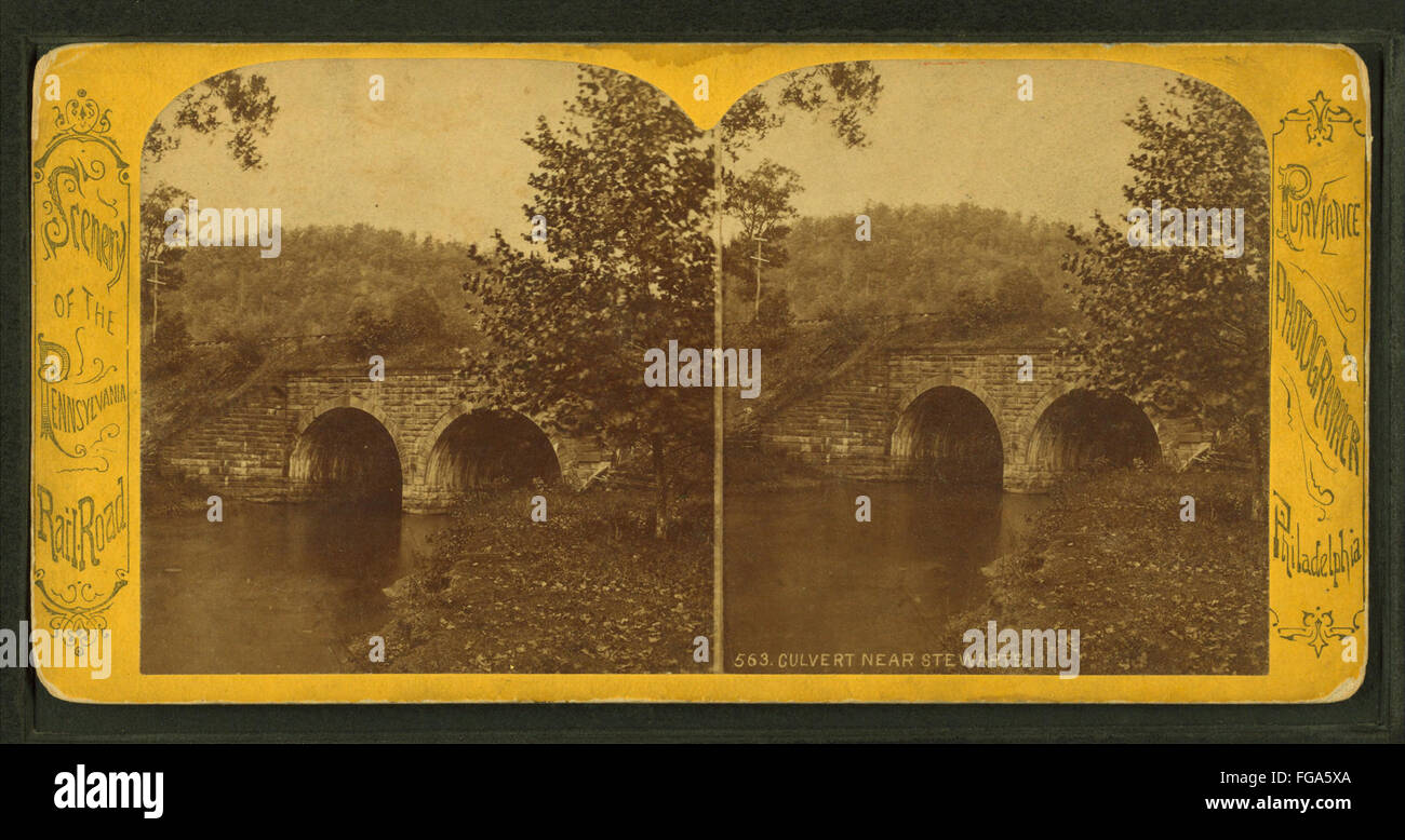 A photograph of a culvert near Stewart's, captured by William T ...