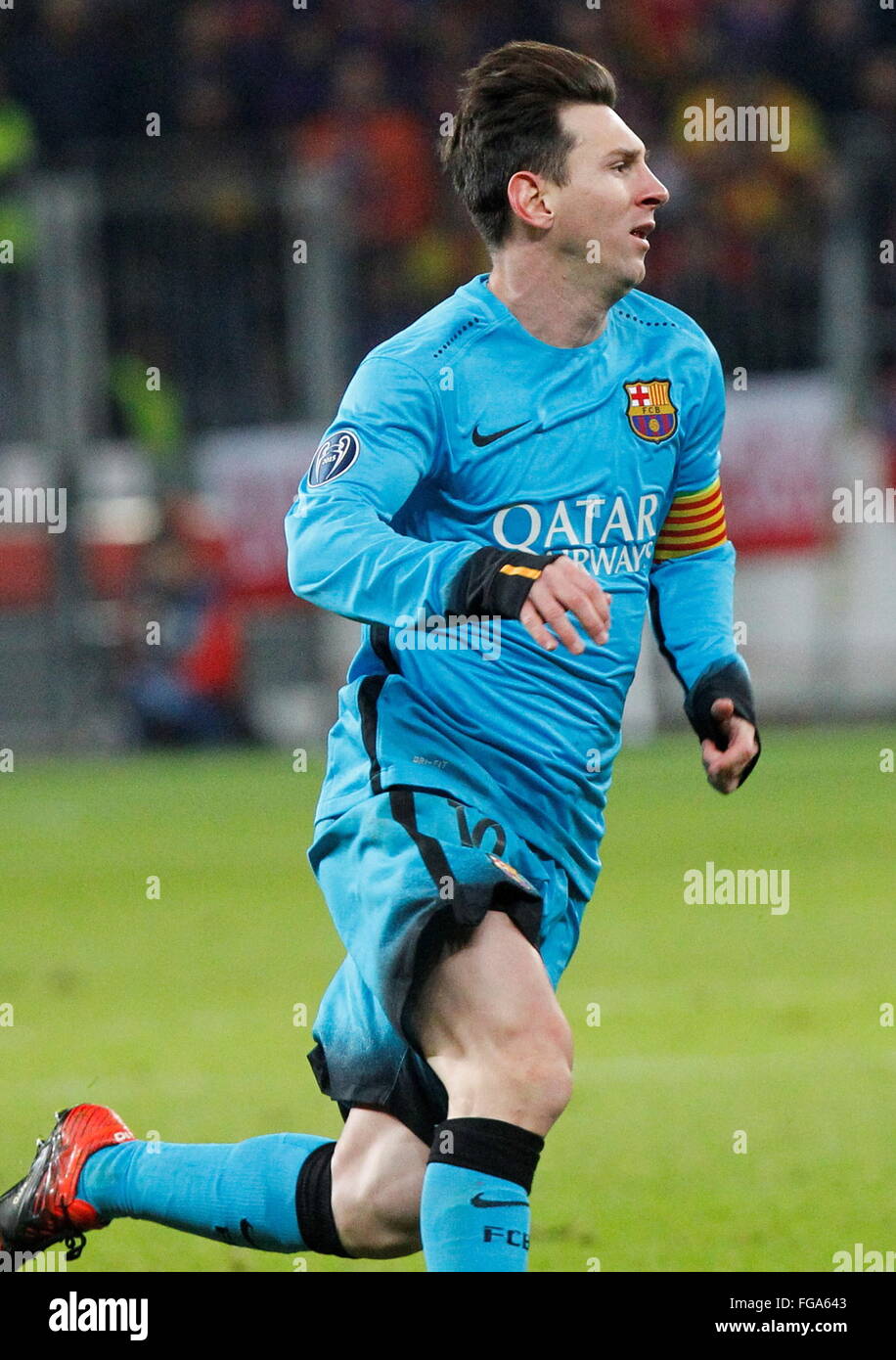Lionel Messi during the champion league match Bayer Leverkusen - FC ...