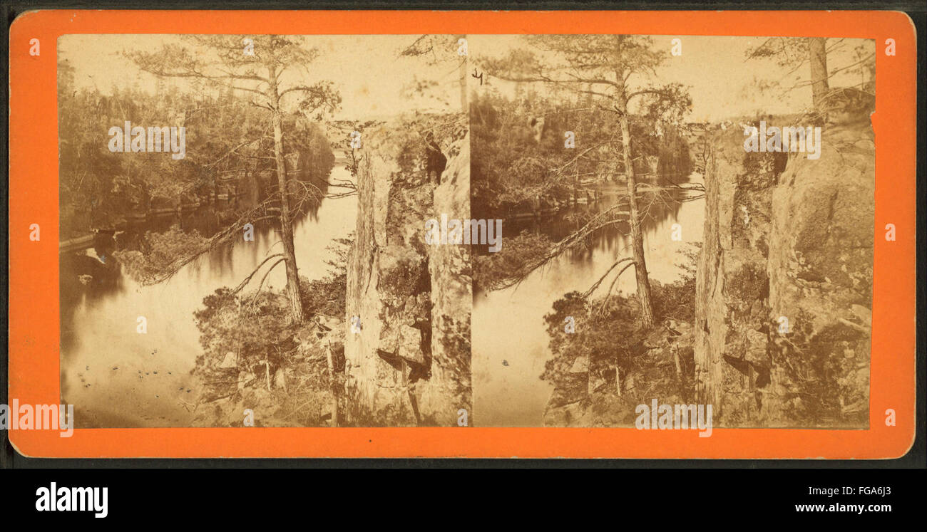 A photograph by B.F. Upton of the Dells of the St. Croix, highlighting ...