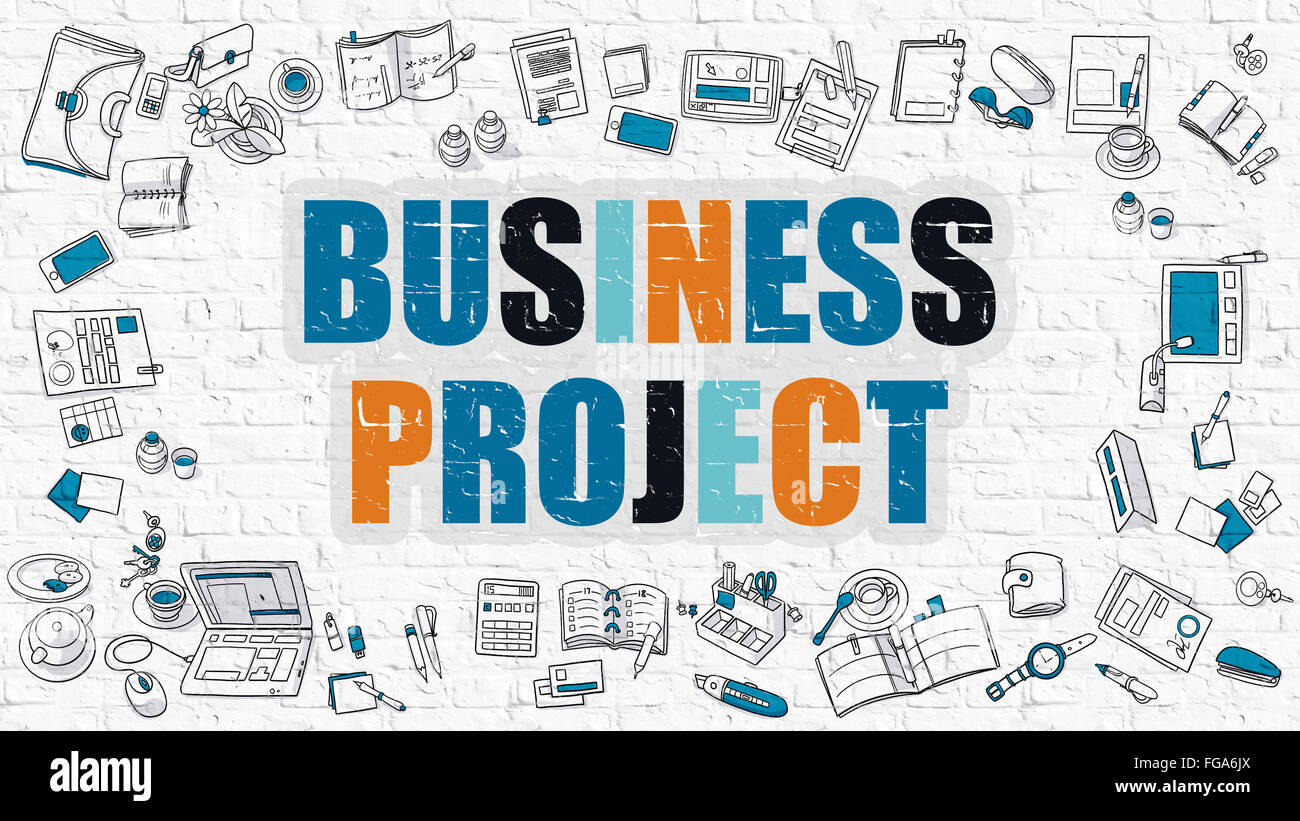 Business project icons hi-res stock photography and images - Alamy