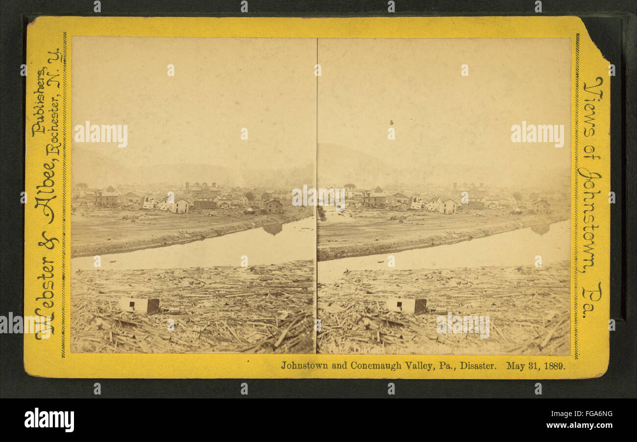 A distant view of Johnstown, Pennsylvania, captured by Webster & Albee ...