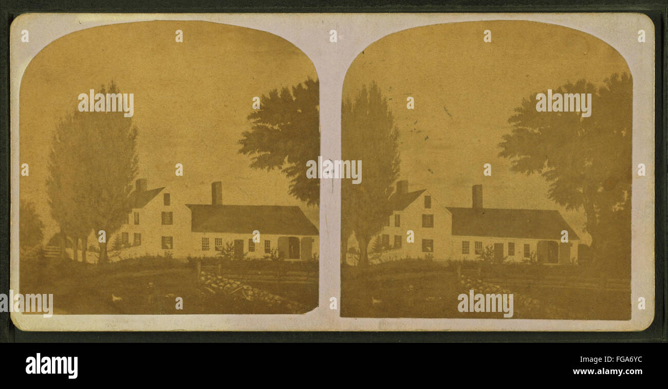 A photograph by G. W. Tirrell depicting the home where Dr. Tirrell's ...