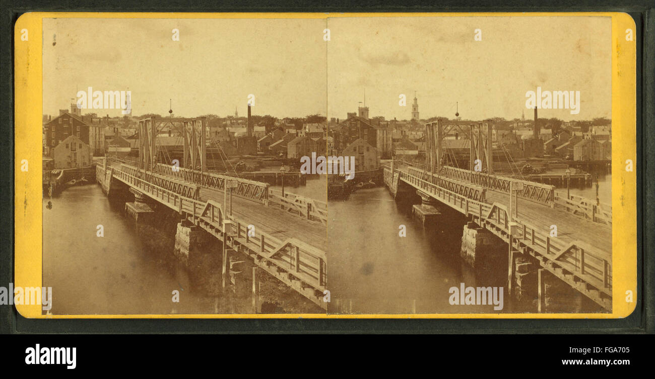 This photograph by T. E. M. White shows a drawbridge, emphasizing its ...