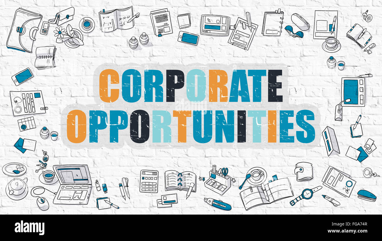 Corporate Opportunities in Multicolor. Doodle Design Stock Photo - Alamy