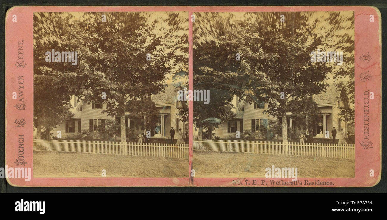 A photograph from the Robert N. Dennis collection showing the residence ...