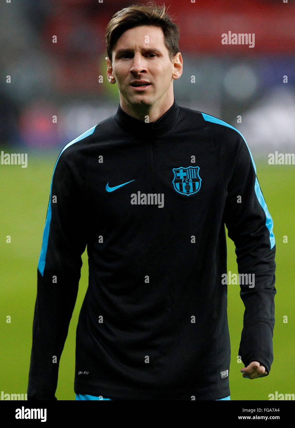 Lionel Messi during the champion league match Bayer Leverkusen - FC ...