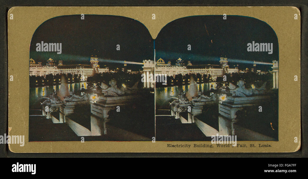 A photograph of the Electricity Building at the 1904 World's Fair in St ...