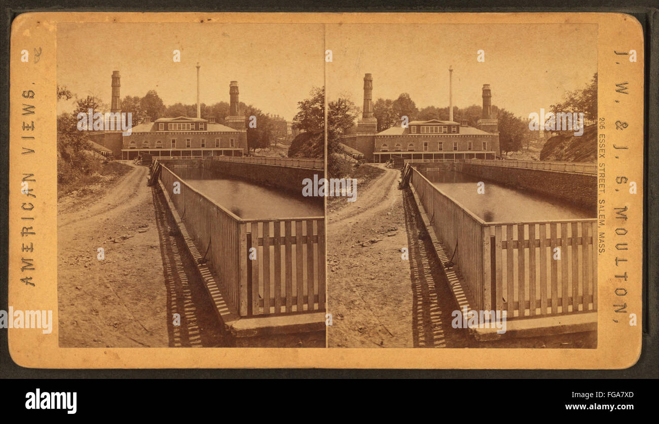 Photograph of the Fairmount Water Works, showcasing the historical ...