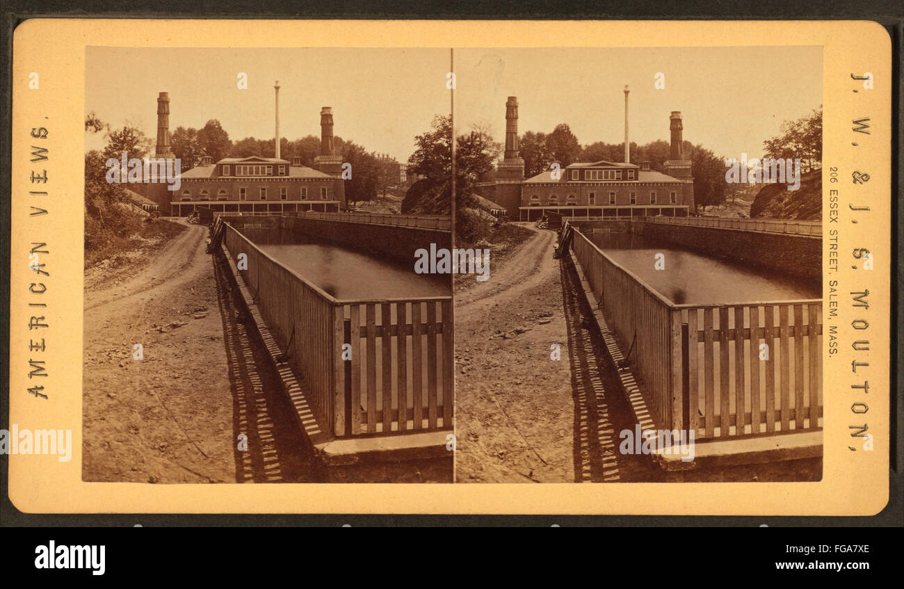 A photograph of the Fairmount Water Works in Philadelphia, capturing ...