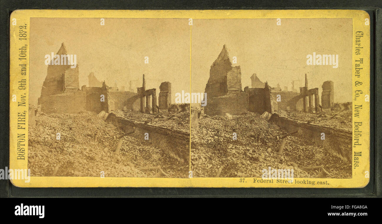 A photograph showing Federal Street in an eastern direction, captured ...