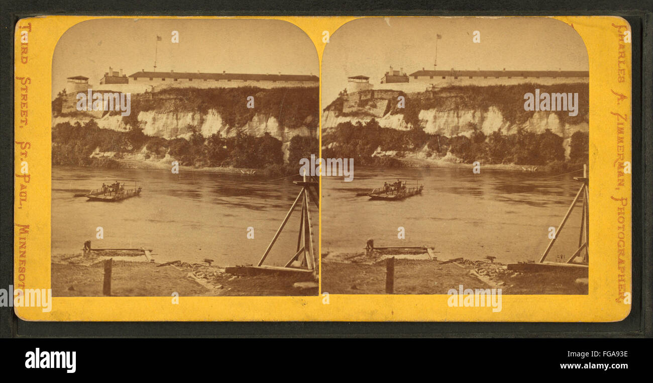 A photograph of Fort Snelling, located in Minnesota, built in 1829 ...