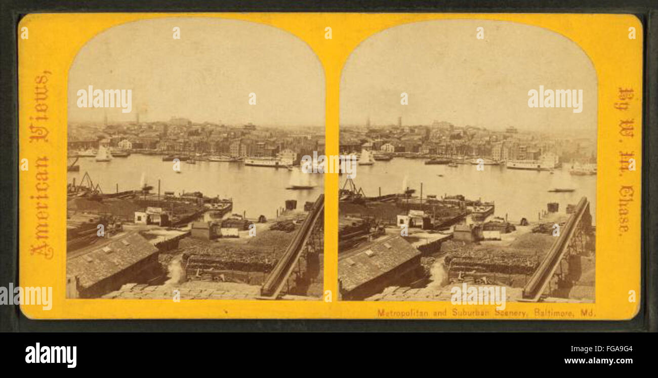 A photograph by William M. Chase showing a view from Federal Hill ...