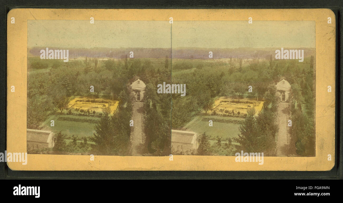 A photograph taken from a residence showing Tower Grove Park in the ...
