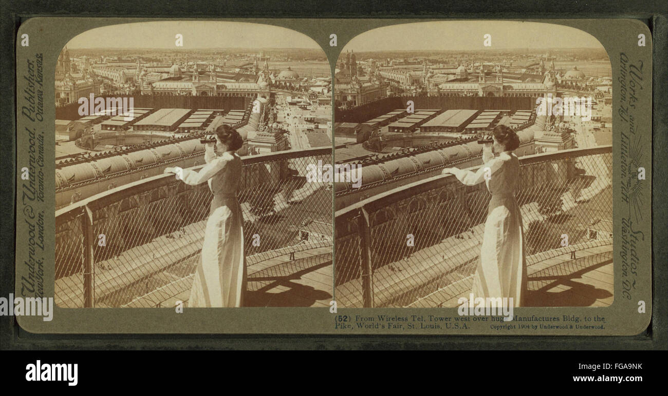 This photograph was taken from the Wireless Telegraph Tower, showing an ...