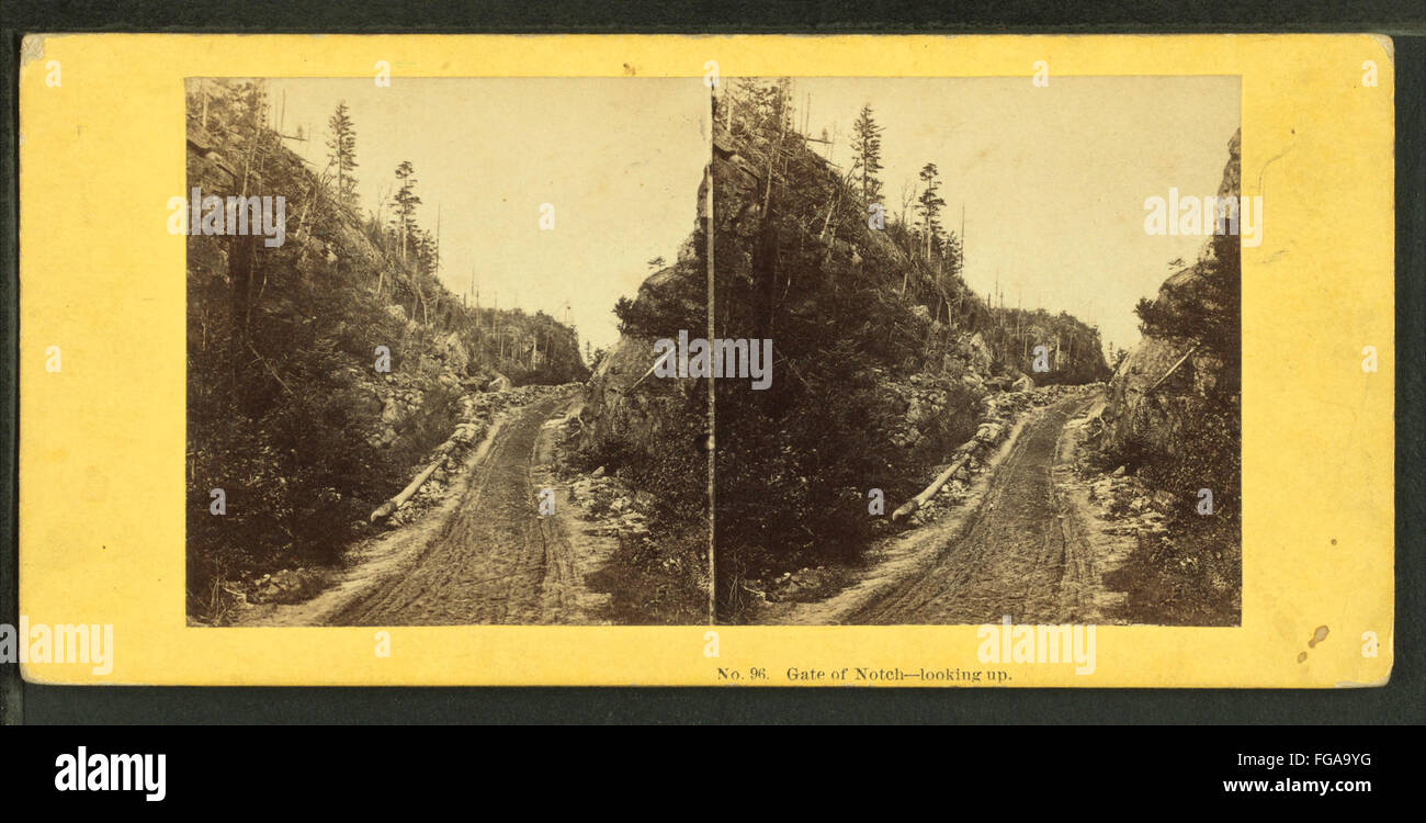 Photograph by John P. Soule of the Gate of Notch, a natural rock ...