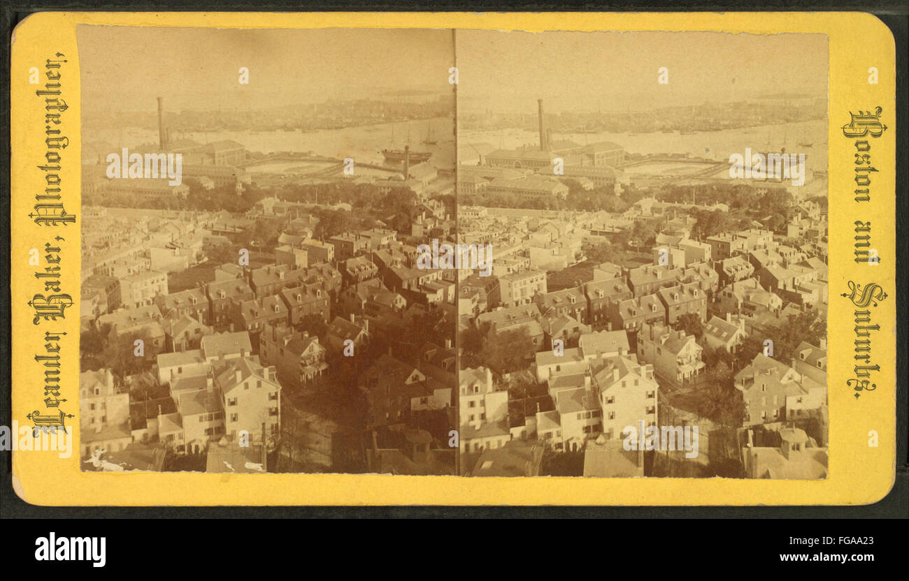 A panoramic view of Boston, showcasing the city's skyline, buildings ...