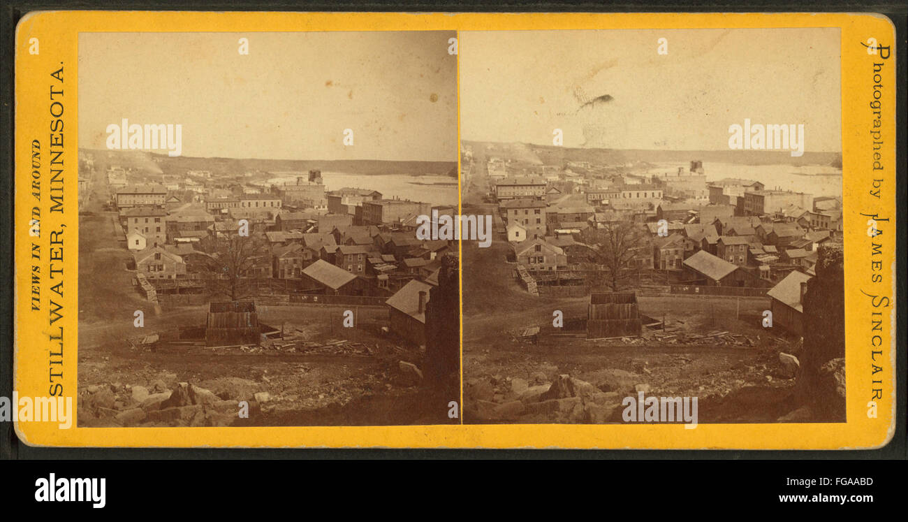 This photograph by James Sinclair shows a general view of Stillwater ...