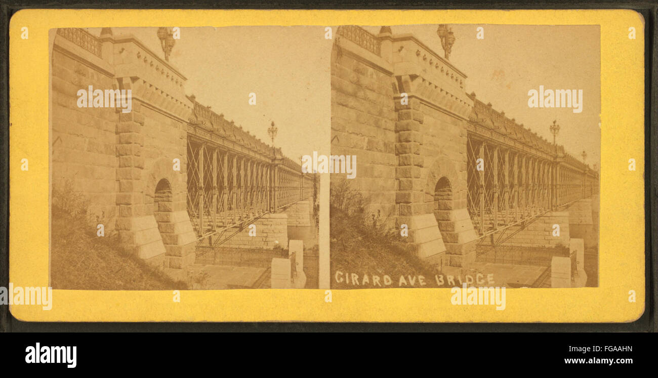 A photograph of the Girard Avenue Bridge, from the Robert N. Dennis ...