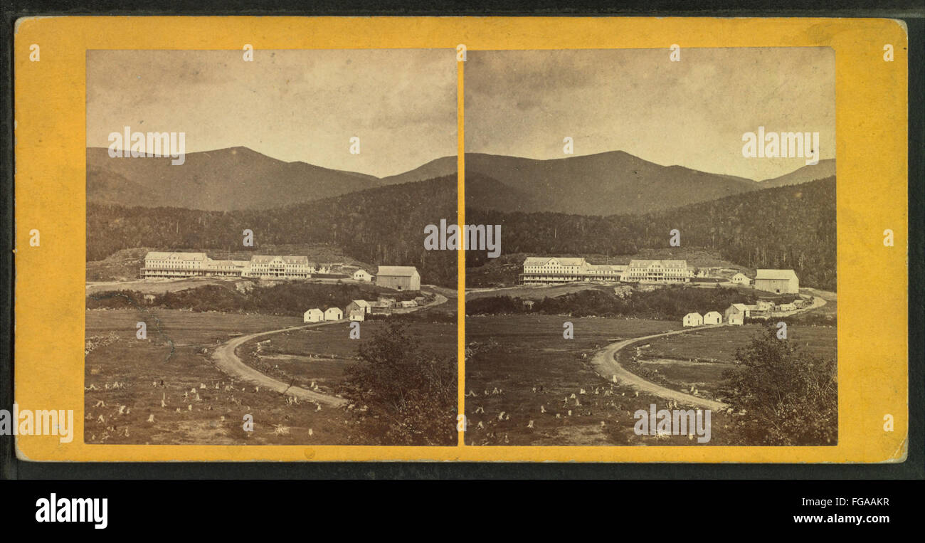 Glen House and Carter Range, by John B. Heywood Stock Photo - Alamy