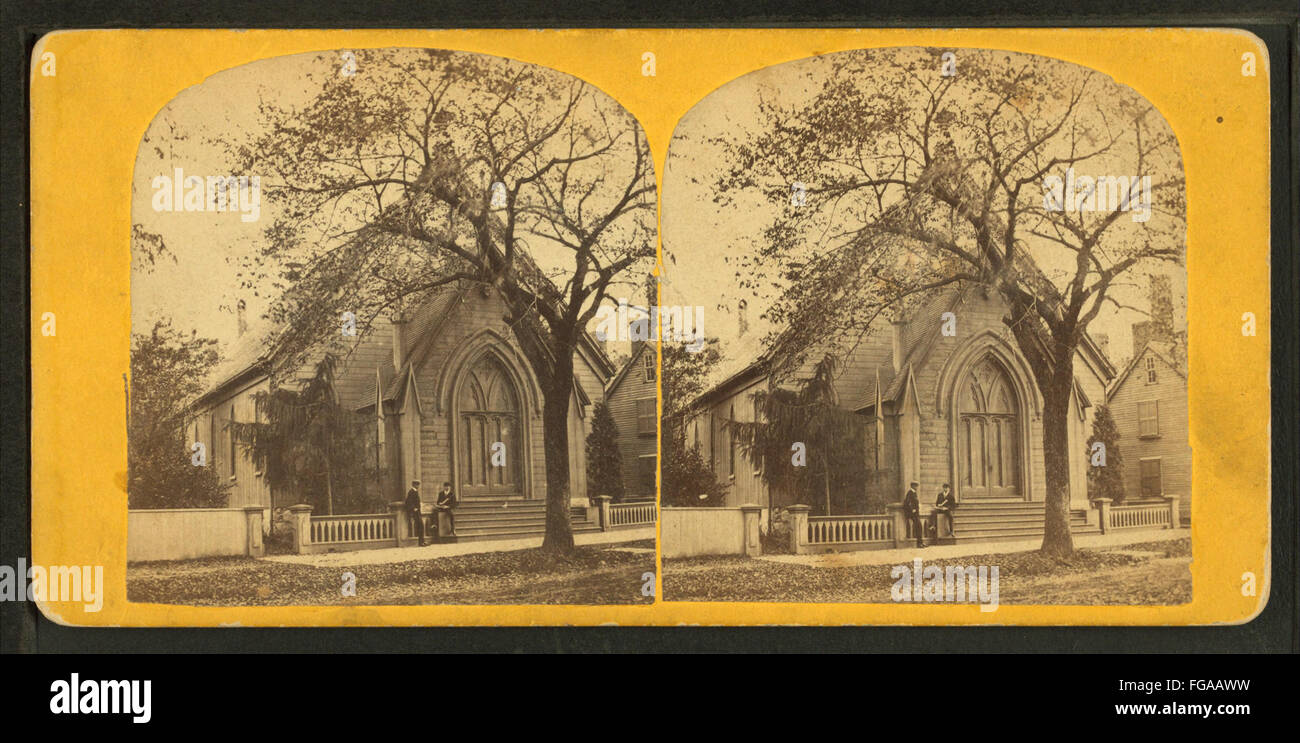 Photograph of Grace Church, highlighting its architectural features and ...