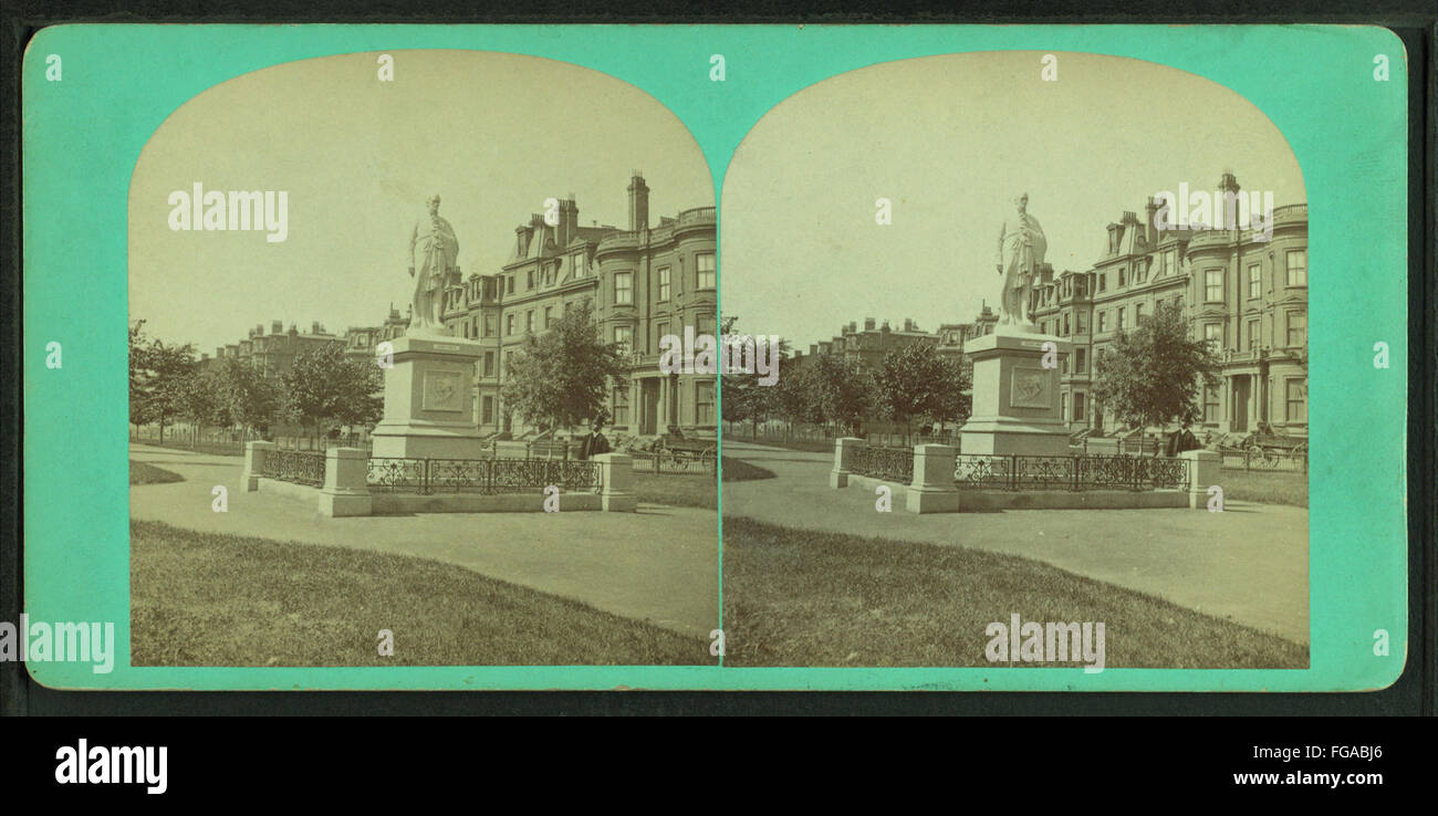 A photograph showing the Hamilton statue on Commonwealth Avenue in ...